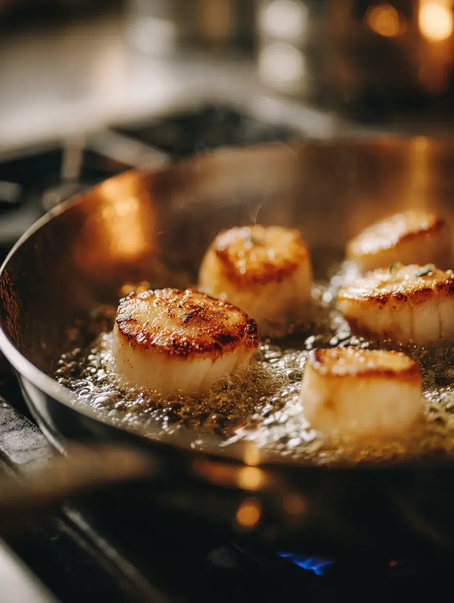 Seared Scallop on Vanilla–Corn Cloud Elegant, Easy 40-Minute Recipe