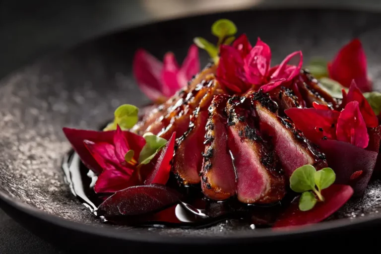 Duck Rose with Blackberry Gastrique 5-Step Easy & Amazing Dinner Recipe